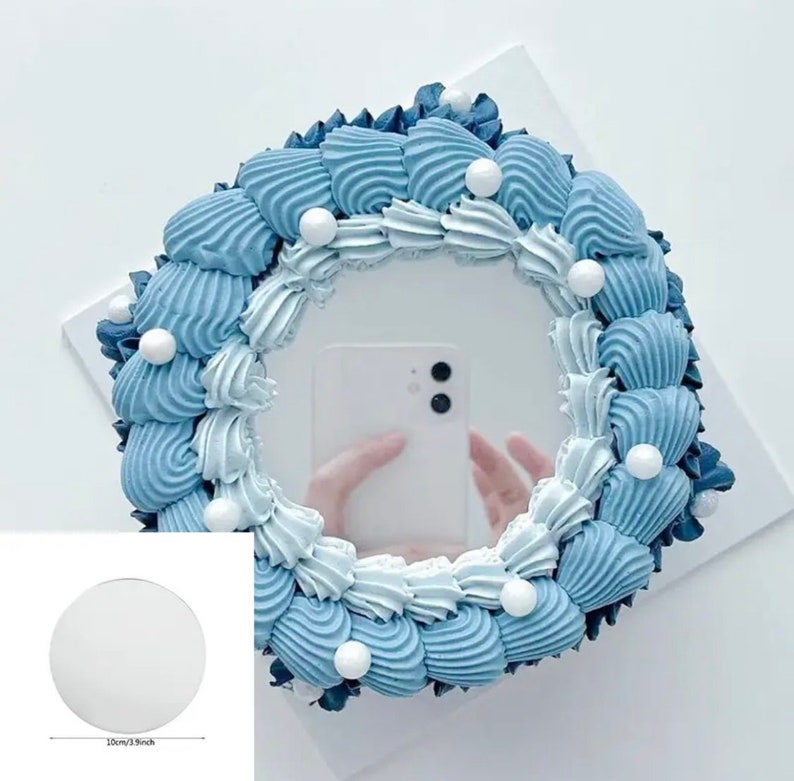 8 Inch Mirror Cake Topper - Etsy