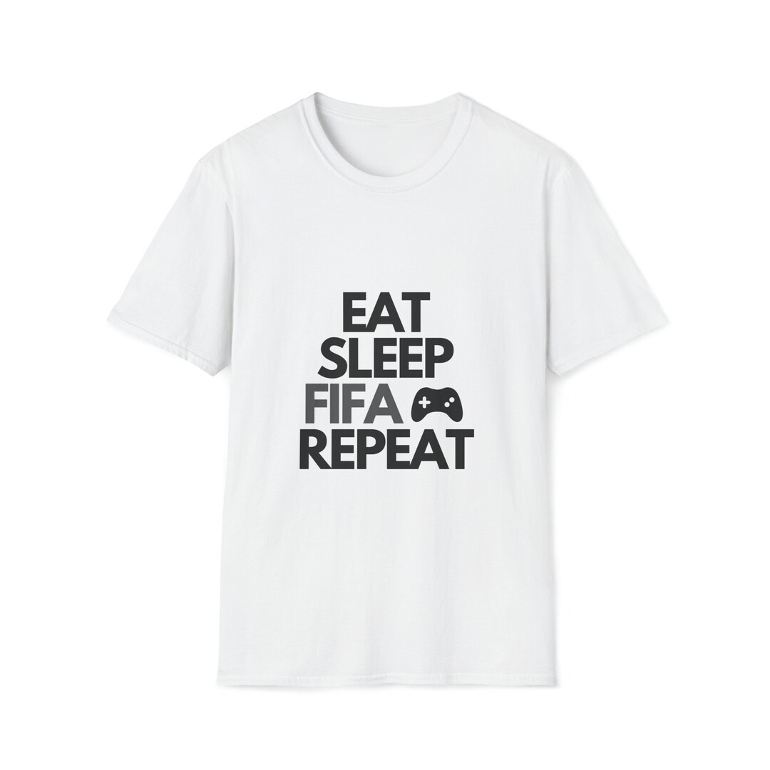Eat Sleep FIFA Repeat T-shirt - Etsy