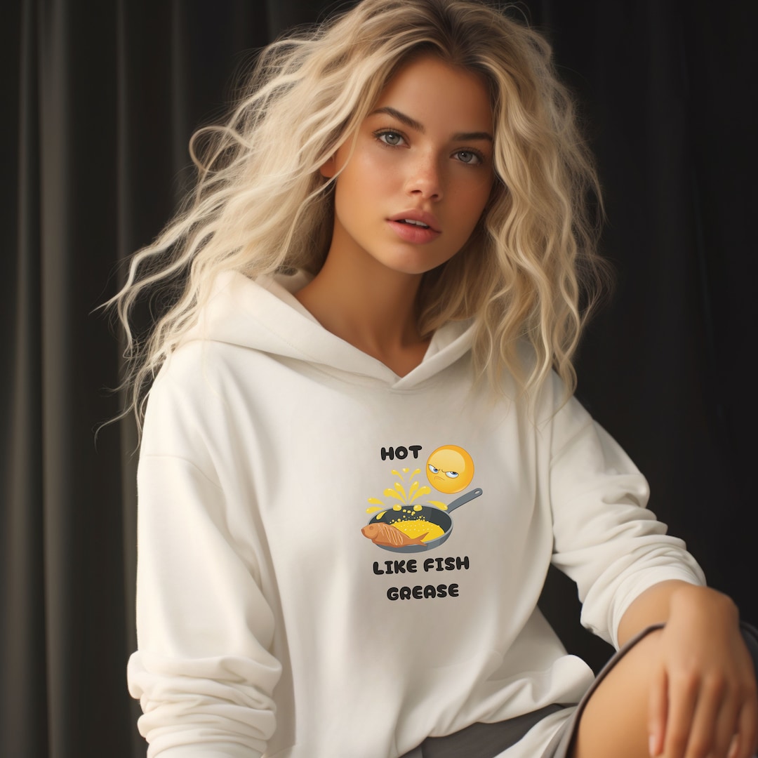 Mad Like Fish Grease Crop Hoodie, Funny, Humor, Witty, Self Expression ...