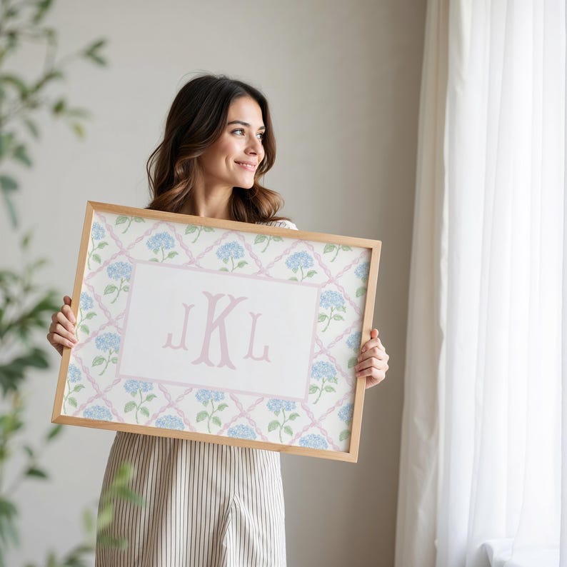 Custom Kids Name Print Baby Girl Nursery Name Wall Art Decorative ...