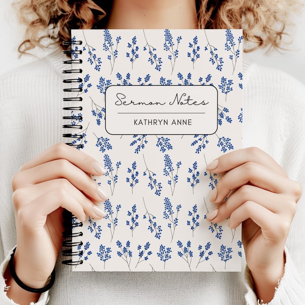 Personalized Church Notebook - Etsy