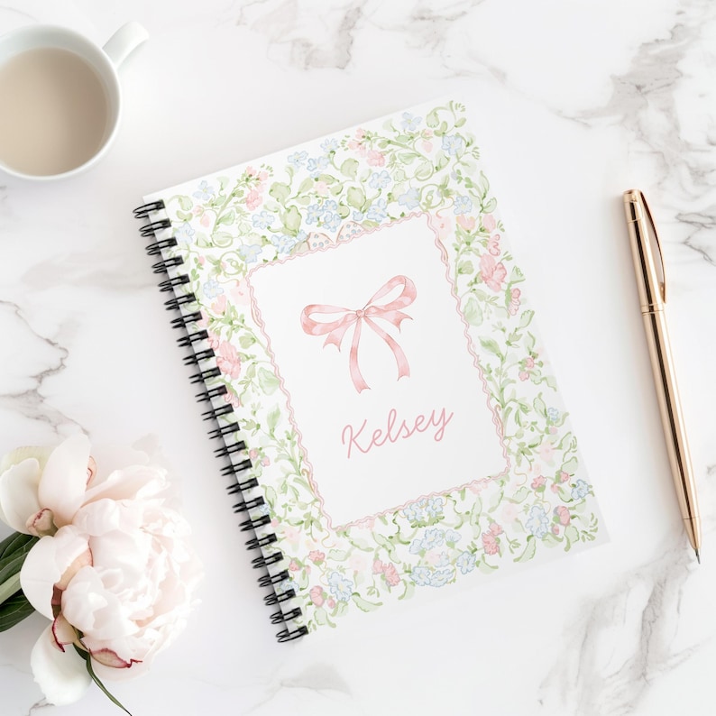 Personalized Cute Notebook With Name Custom Spiral Journal Gift for ...