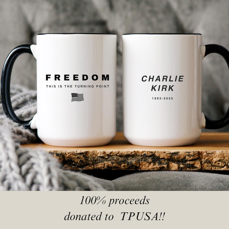 Charlie Kirk Coffee Mug - Etsy