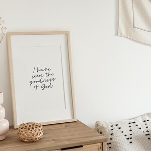 DIGITAL I Have Seen the Goodness of God Printable Bible Verse ...