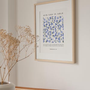 DIGITAL Ephesians 3:20-21 Biblical Art Scripture Printable Modern Christian Home Decor ...