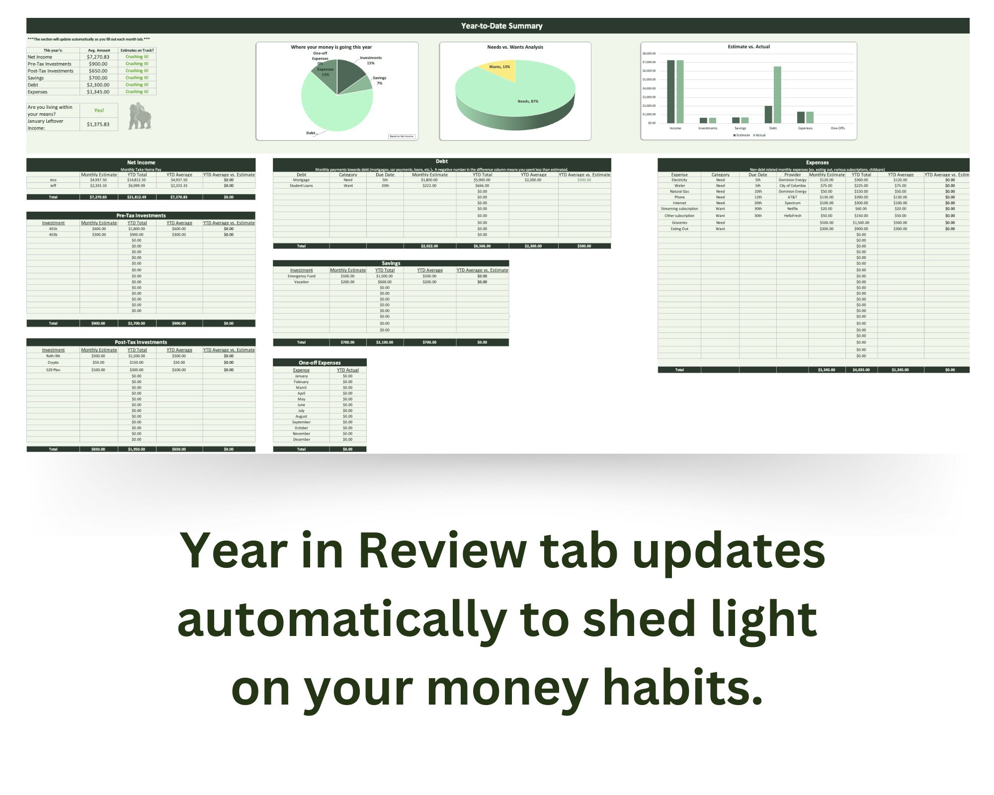 Digital Budget Planner Easy-to-use Built for Families Track Your ...
