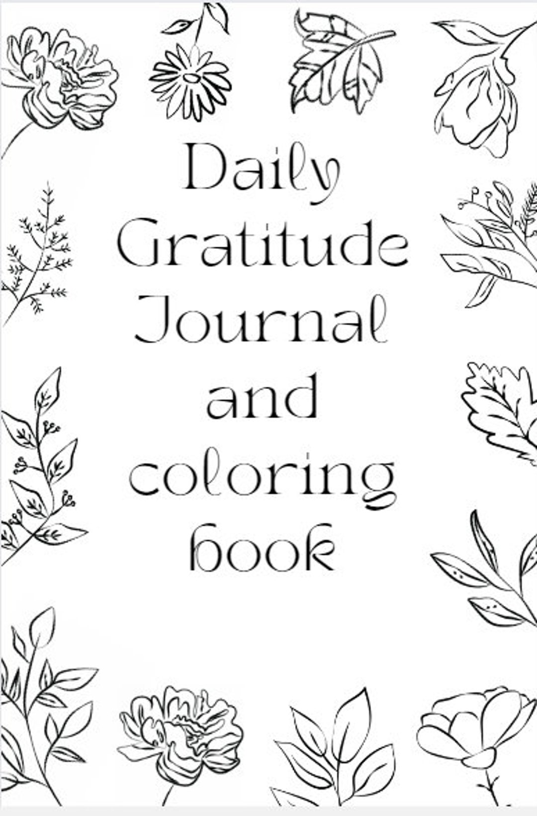 Daily Gratitude Coloring Journal - Etsy
