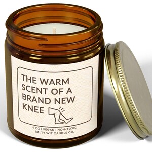 Knee Surgery Candle Get Well Soon Gift Box Knee Replacement Gifts ...