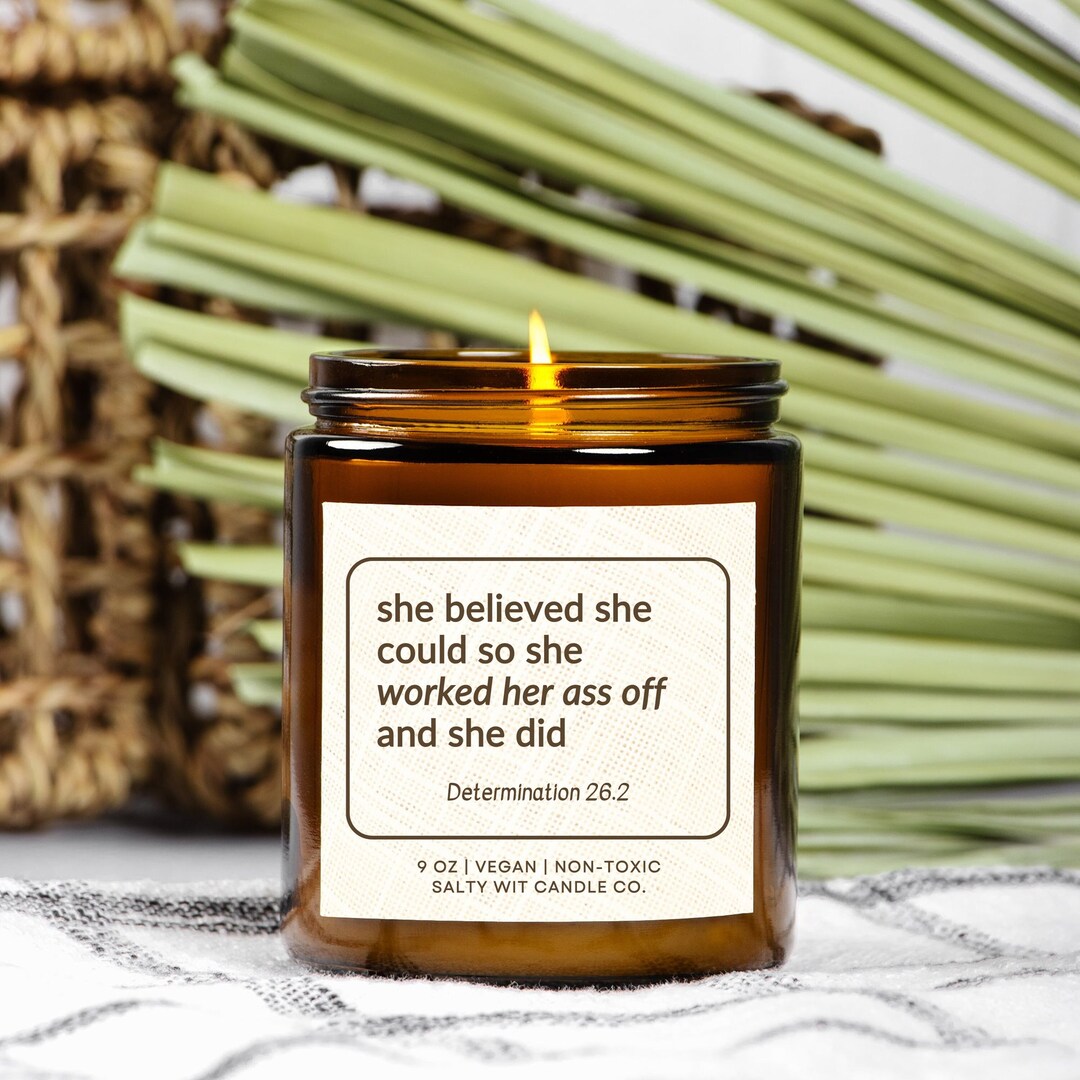 Marathon Runner Candle Running Gifts for Runners Marathon Gift Ideas ...