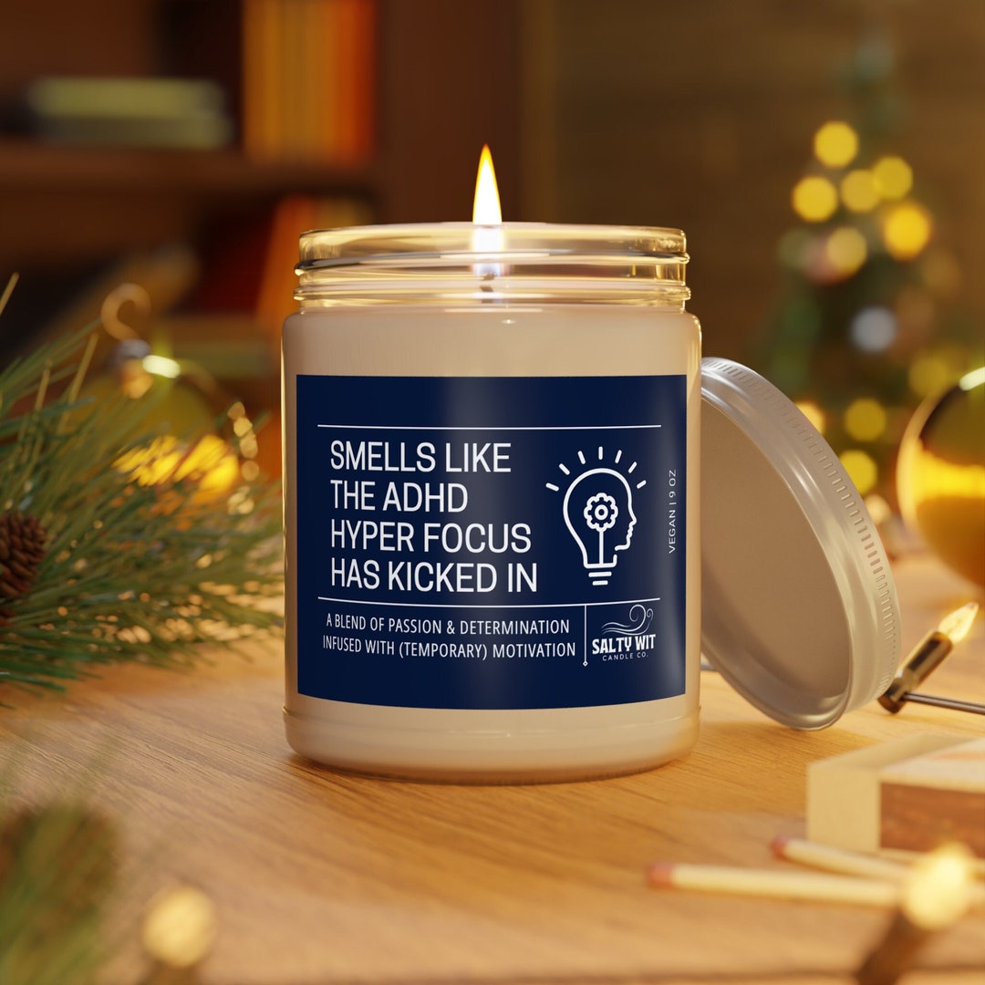 ADHD Hyper Focus Candle | ADHD Gifts | Funny ADHD Gifts for Her | Gifts ...