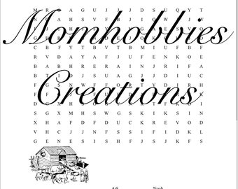 Noah's Ark Word Searches Bible Word Searches for Kids Printable Noah's ...