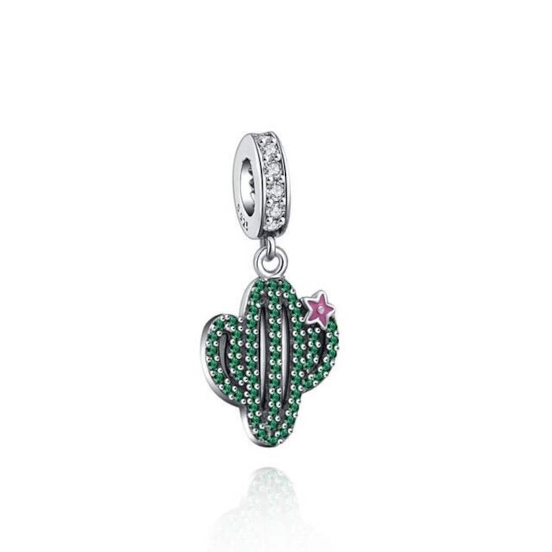 Best Gift for Pandora Lover, Cactus Dangle S925 Sterling Silver Bead ...