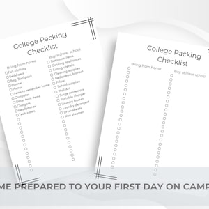 Back to School | College Checklist | College Packing Checklist | Dorm ...