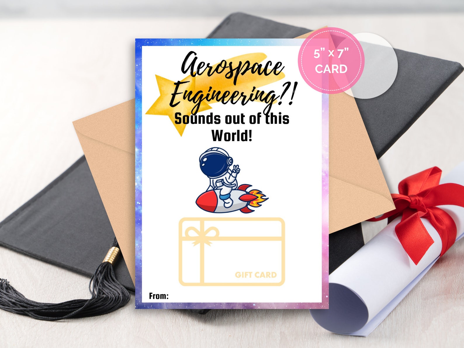 Aerospace Engineer Gift Card Holder | Graduation Gift Card | Ready for ...