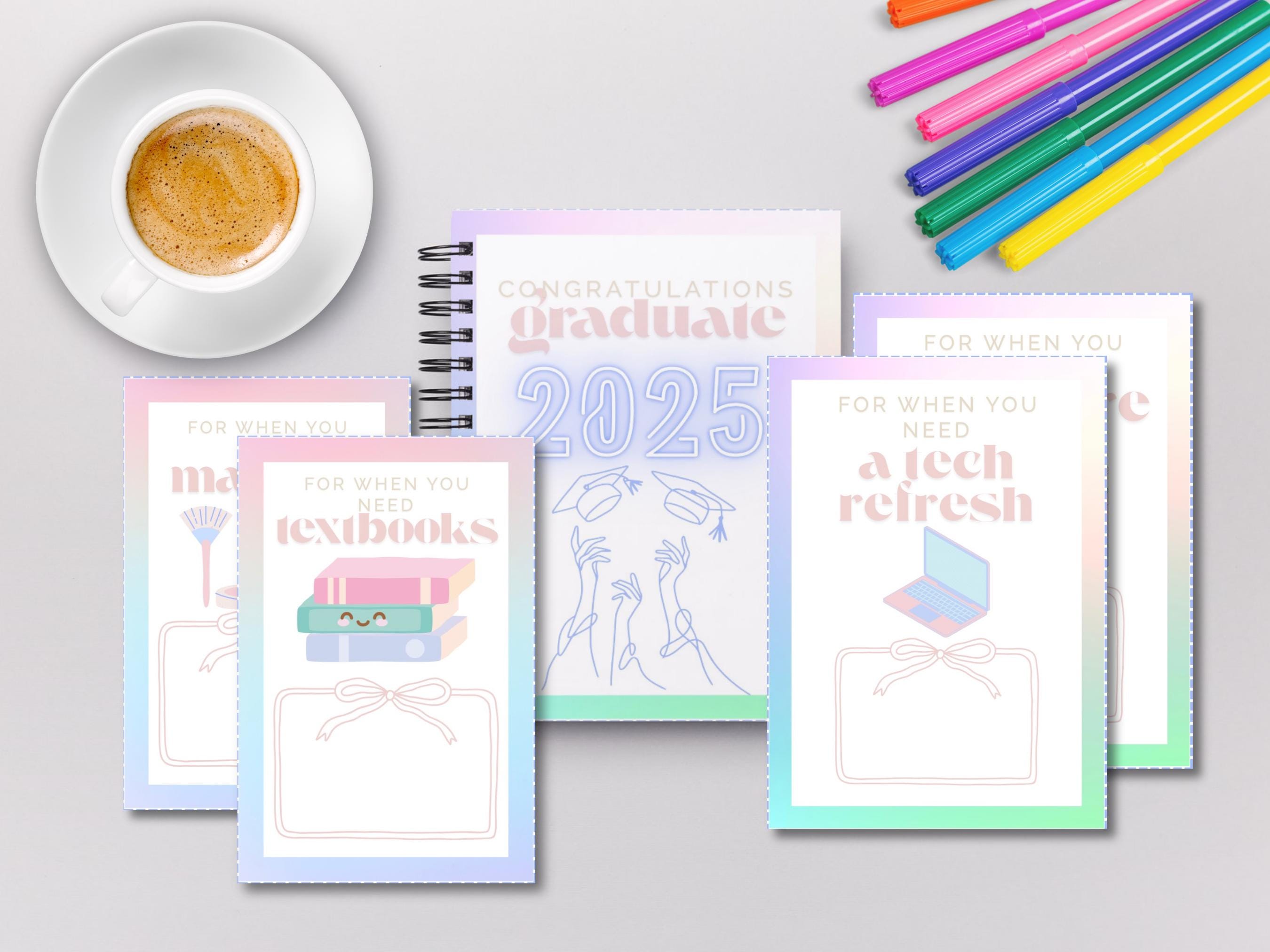 Graduation Gift Card Book | 4 X 6” | 5 X 7” | off to College Gift Card ...