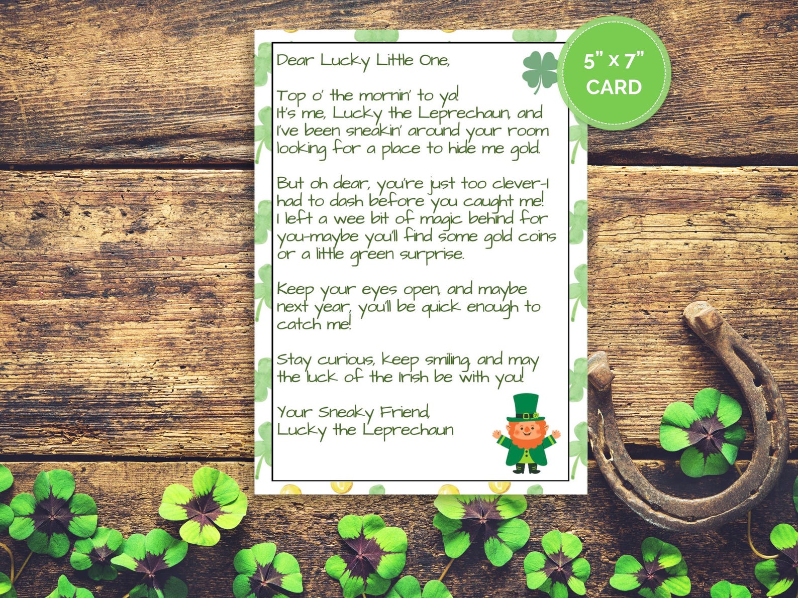 Leprechaun Note for Kids | Toddlers | St. Patricks Day | Leprechaun ...