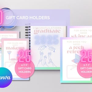 Graduation Gift Card Book | 4 X 6” | 5 X 7” | off to College Gift Card ...