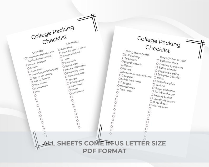 Back to School | College Checklist | College Packing Checklist | Dorm ...