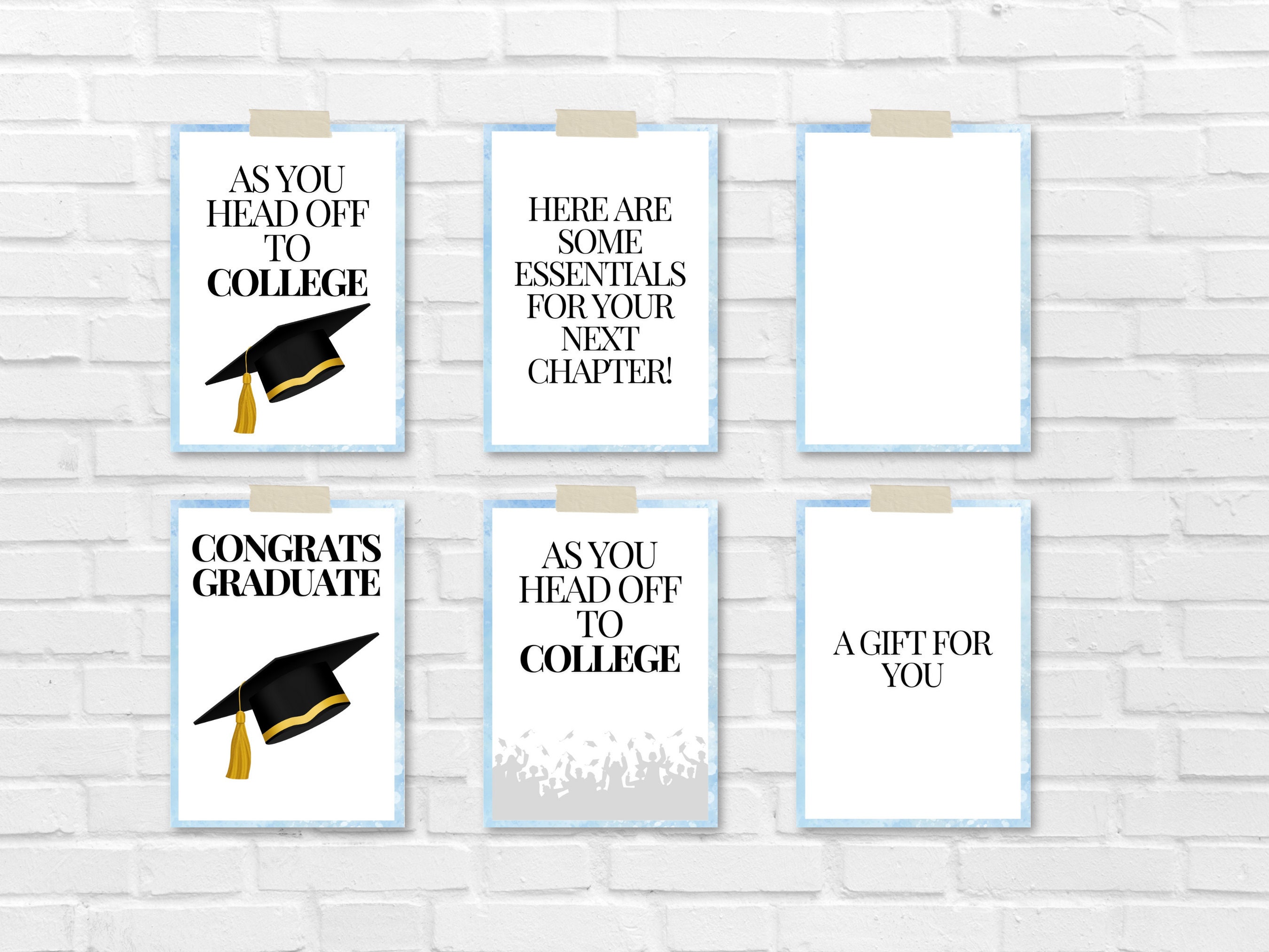 Graduation Gift Card Book | College Survival Kit | 5 X 7” | College ...