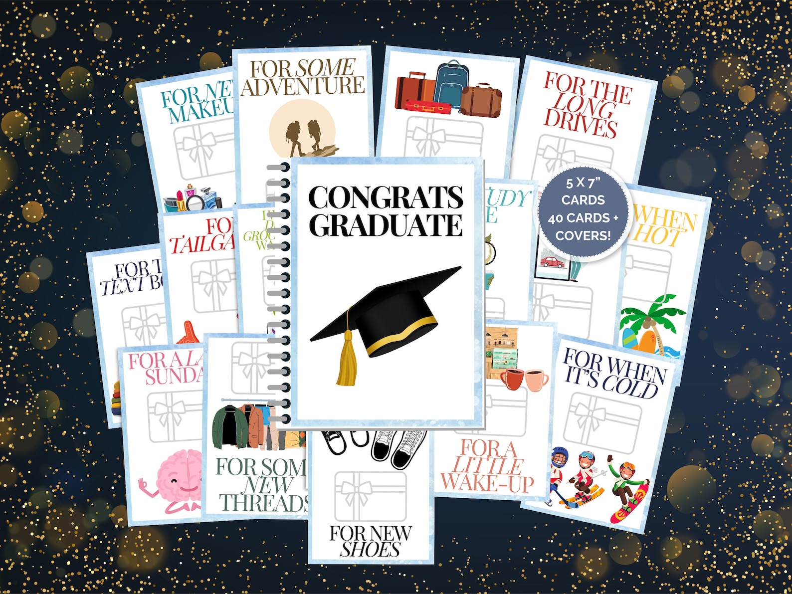 Graduation Gift Card Book | College Survival Kit | 5 X 7” | College ...