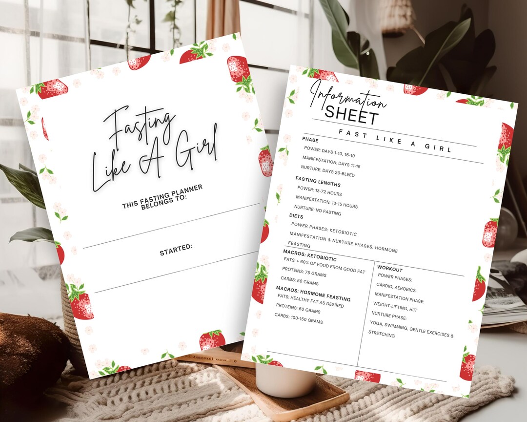 Fast Like A Girl Year Planner | Intermittent Fasting | Fast Track ...