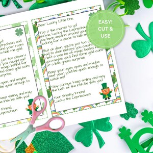 Leprechaun Note for Kids | Toddlers | St. Patricks Day | Leprechaun ...