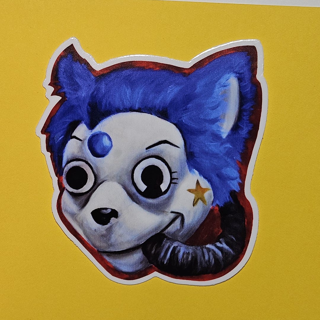 Mousekat Vinyl Sticker- Red Border - Etsy