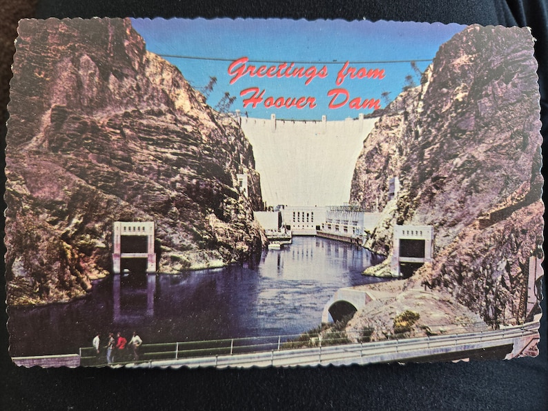Greetings From Hoover Dam Postcard - Etsy