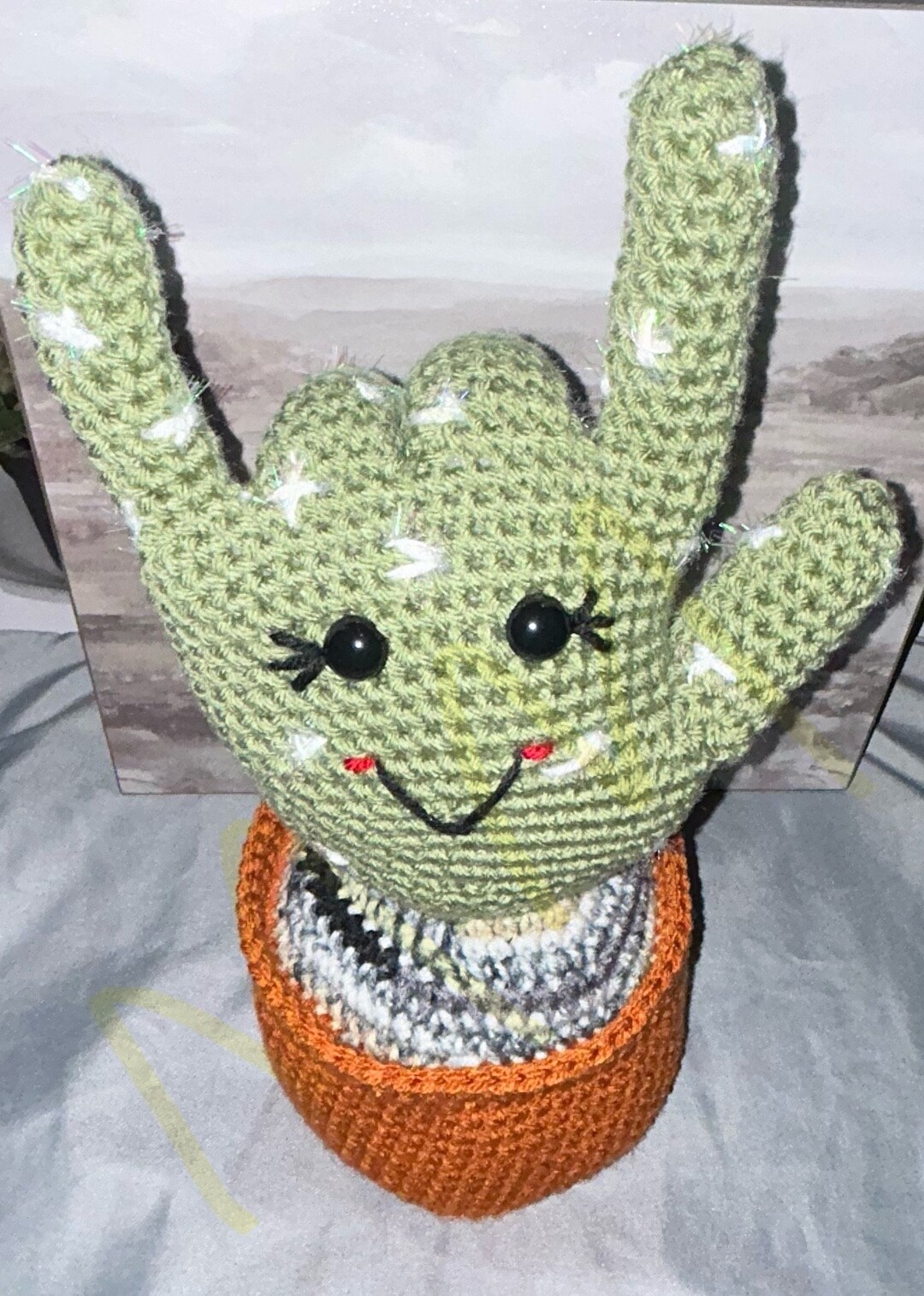 Crochet Hand ASL I Love You - Etsy