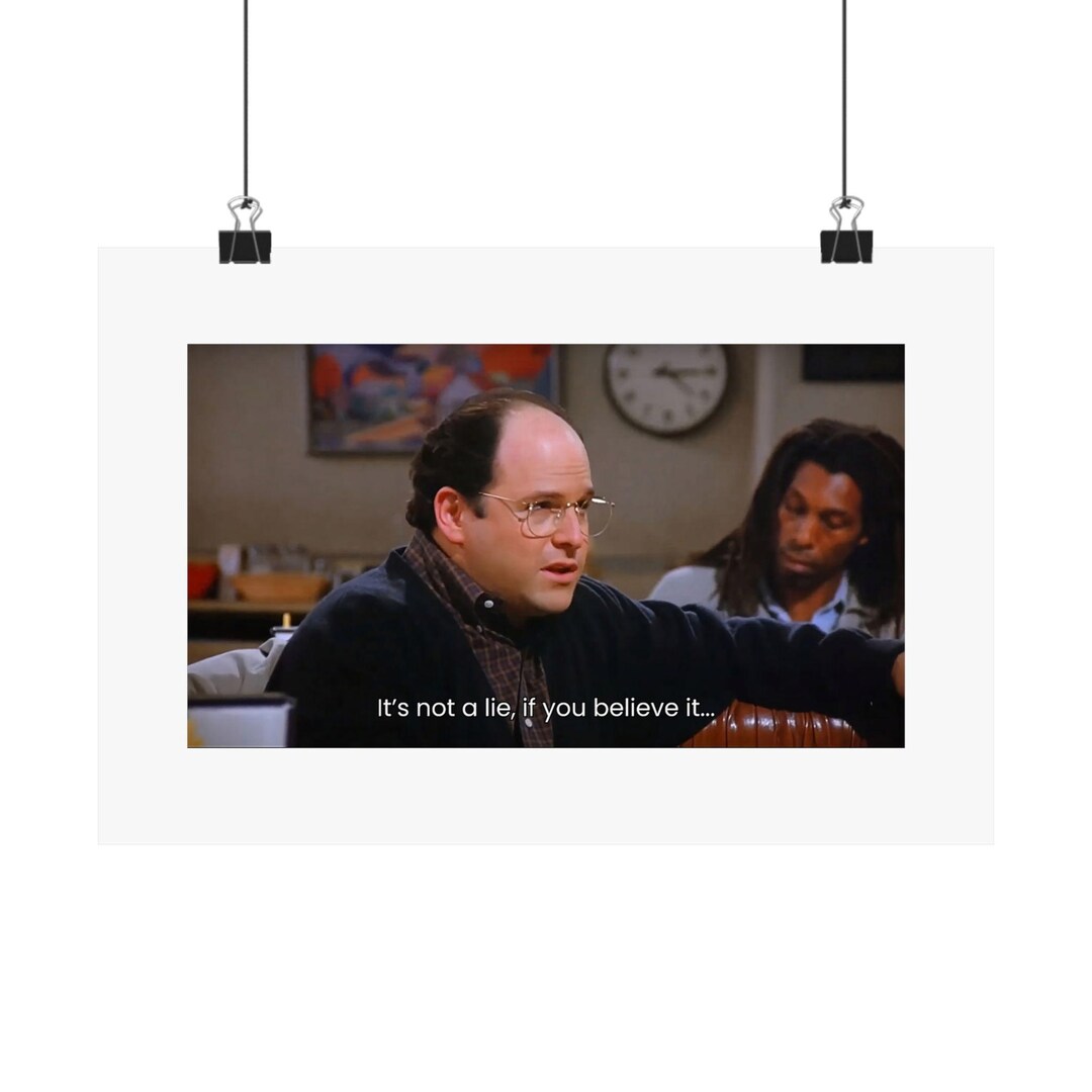 George Costanza Seinfeld Quote Matte Horizontal Poster - Etsy