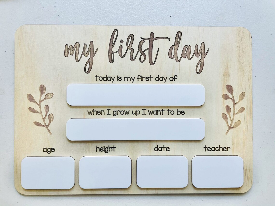 First Day of School Boards - Etsy