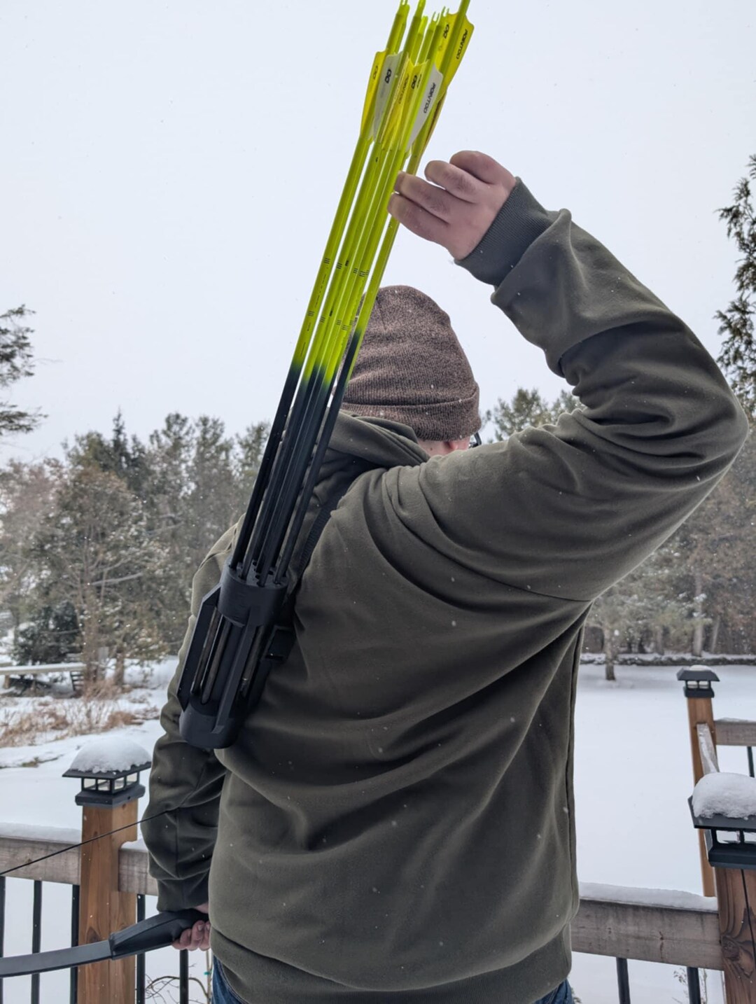 Archery Quiver Arrow Storage Solution, 3D Printed, Hard Plastic, for ...