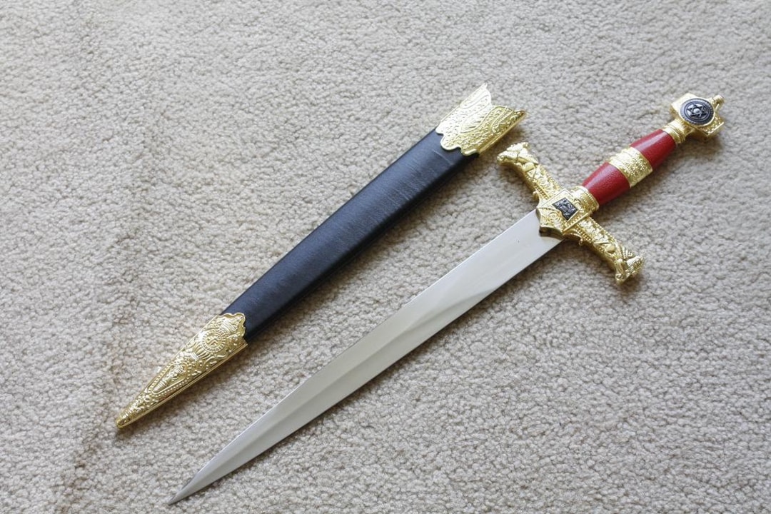 S0041 Medieval Biblical King Solomon Israel Star of David Sword Dagger ...
