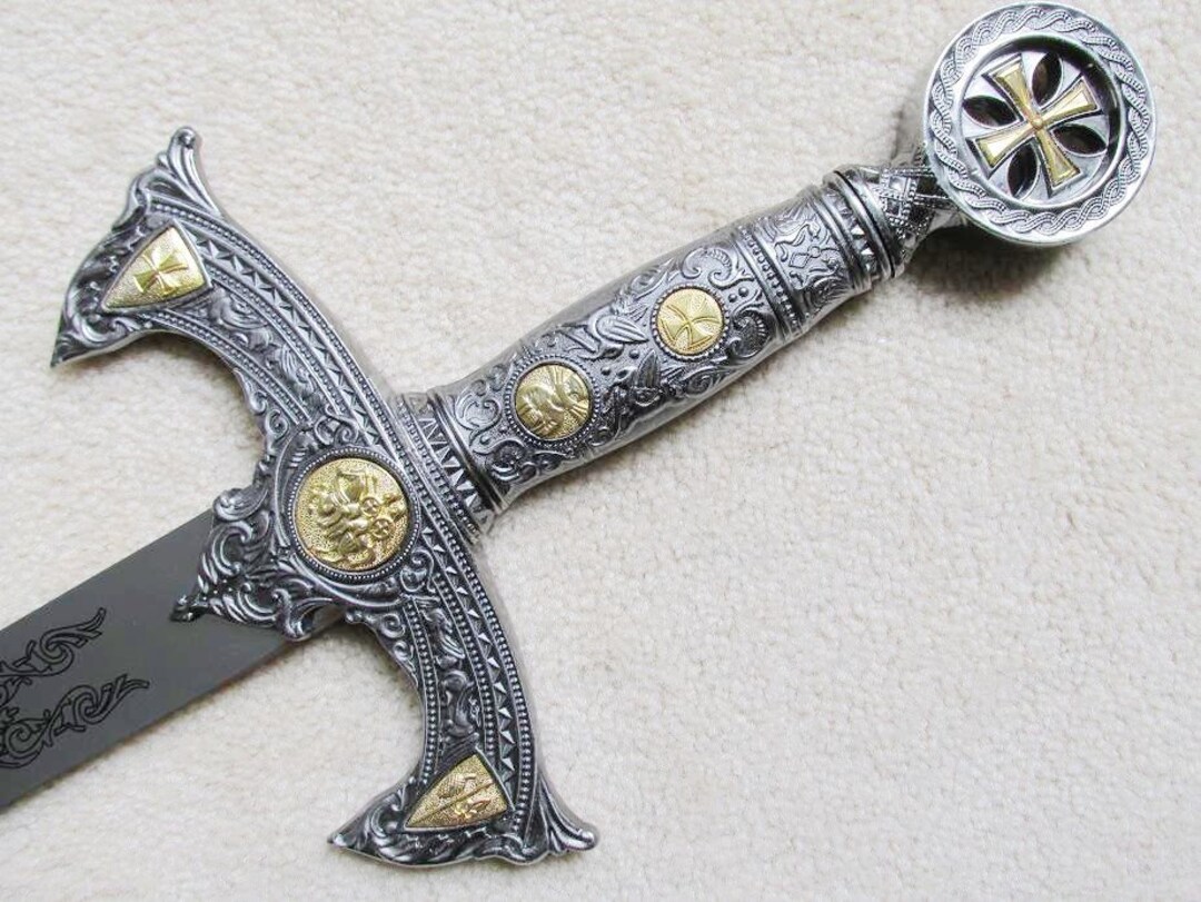 S0173 Medieval 12th Century Espada Templar Knight Crusader Sword 48 ...