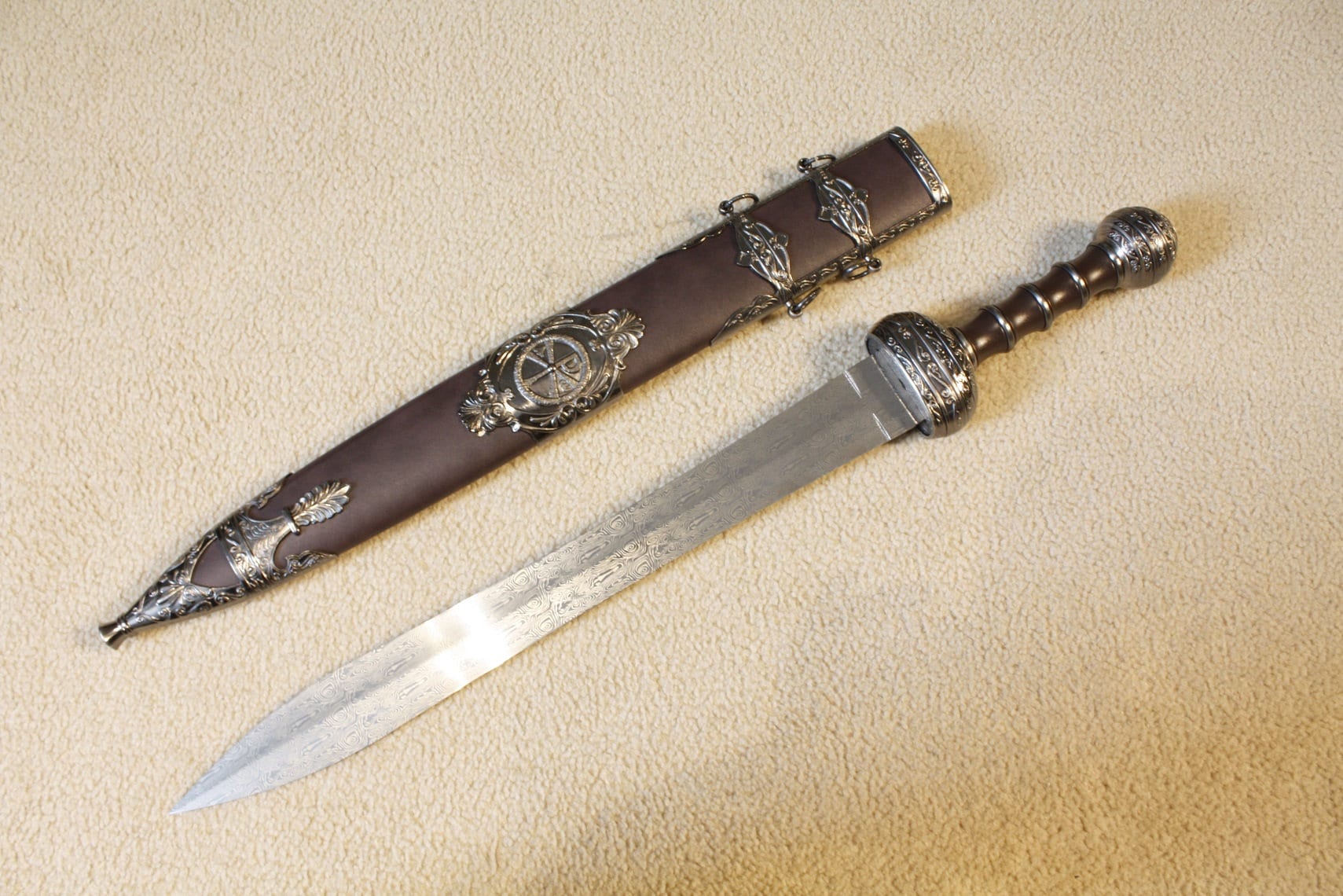 S0331 Medieval Gladius Roman Army Gladiator Julius Caesar Damascus ...