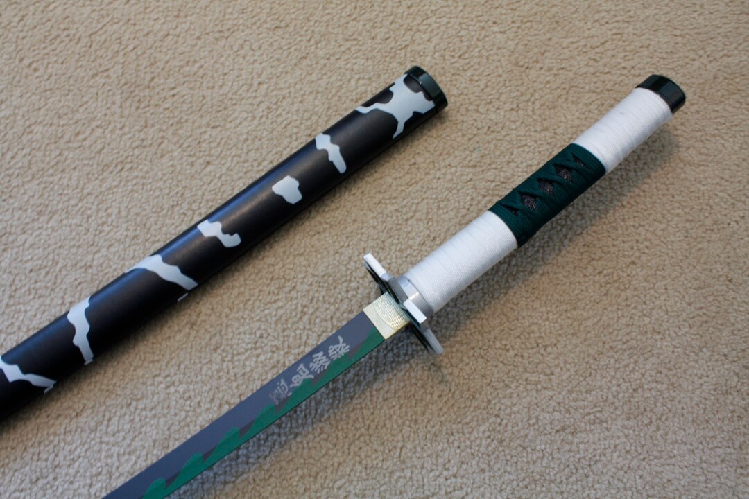 S0721 Anime Demon Slayer Sanemi Shinazugawa Nichirin Katana Sword 40.3 ...