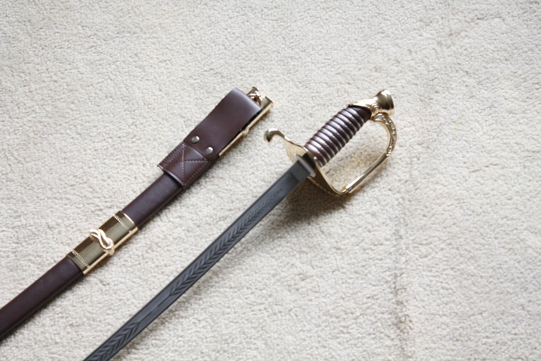 S4809 Saudi Arabia Ceremonial Military Officer Sword 38 With Brown ...