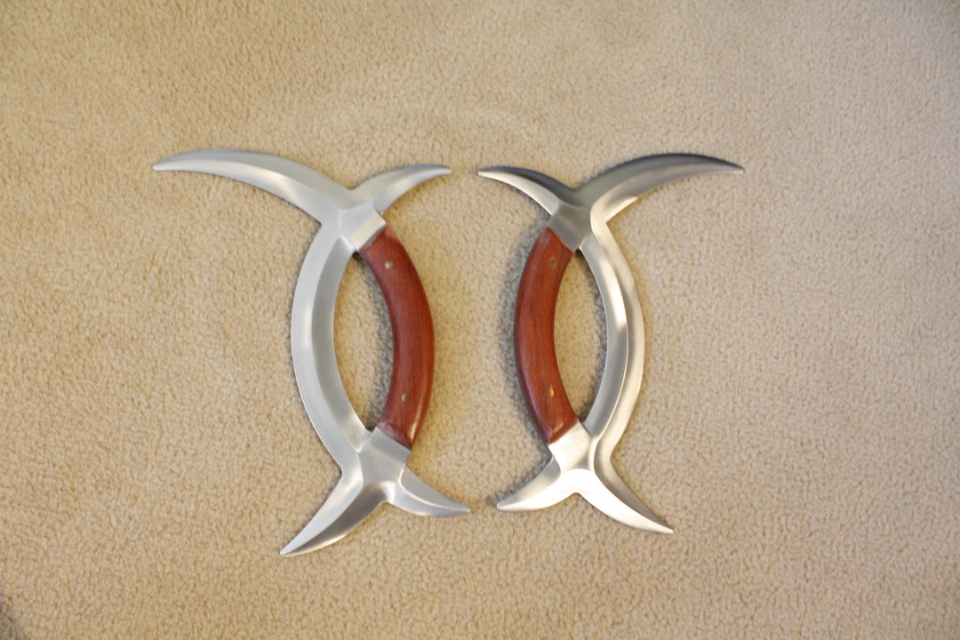 S4514 Wing Chun Meridian Mandarin Duck Double Gossip Tomahawk Martial ...