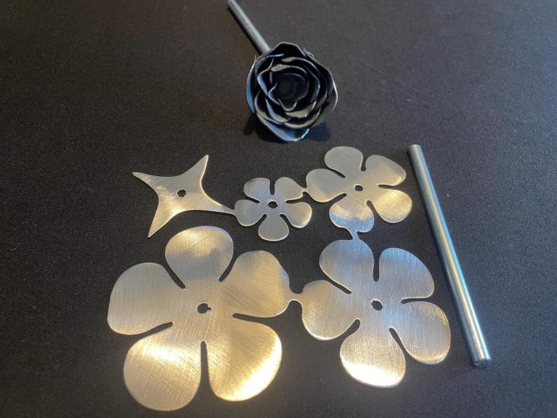 DIY Mini Sheet Metal Rose - Etsy