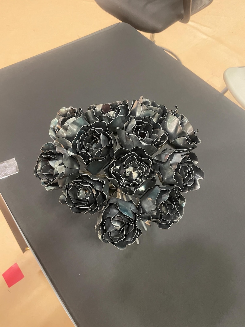 Sheet Metal Rose Bundles - Etsy