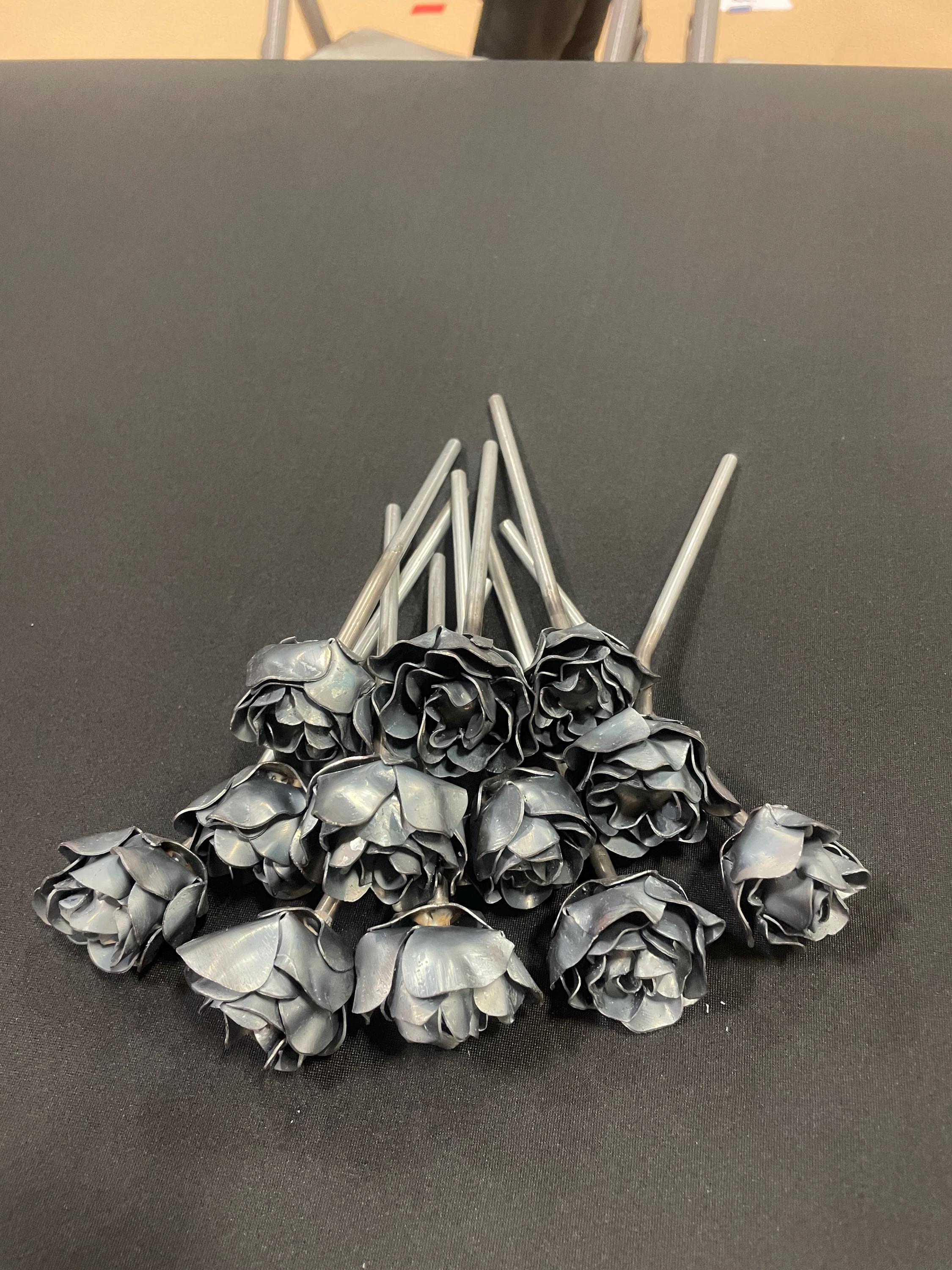 Mini Sheet Metal Rose - Etsy