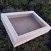 Wooden Display Box With Lid Vintage Wood and Glass Trinket Box for ...