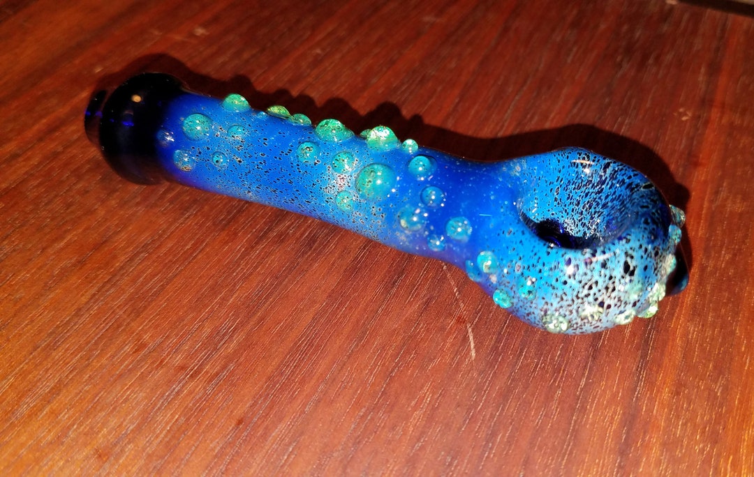 Milky Way Toxic Slime Starfield Cobalt Glass Hand Pipe - Etsy