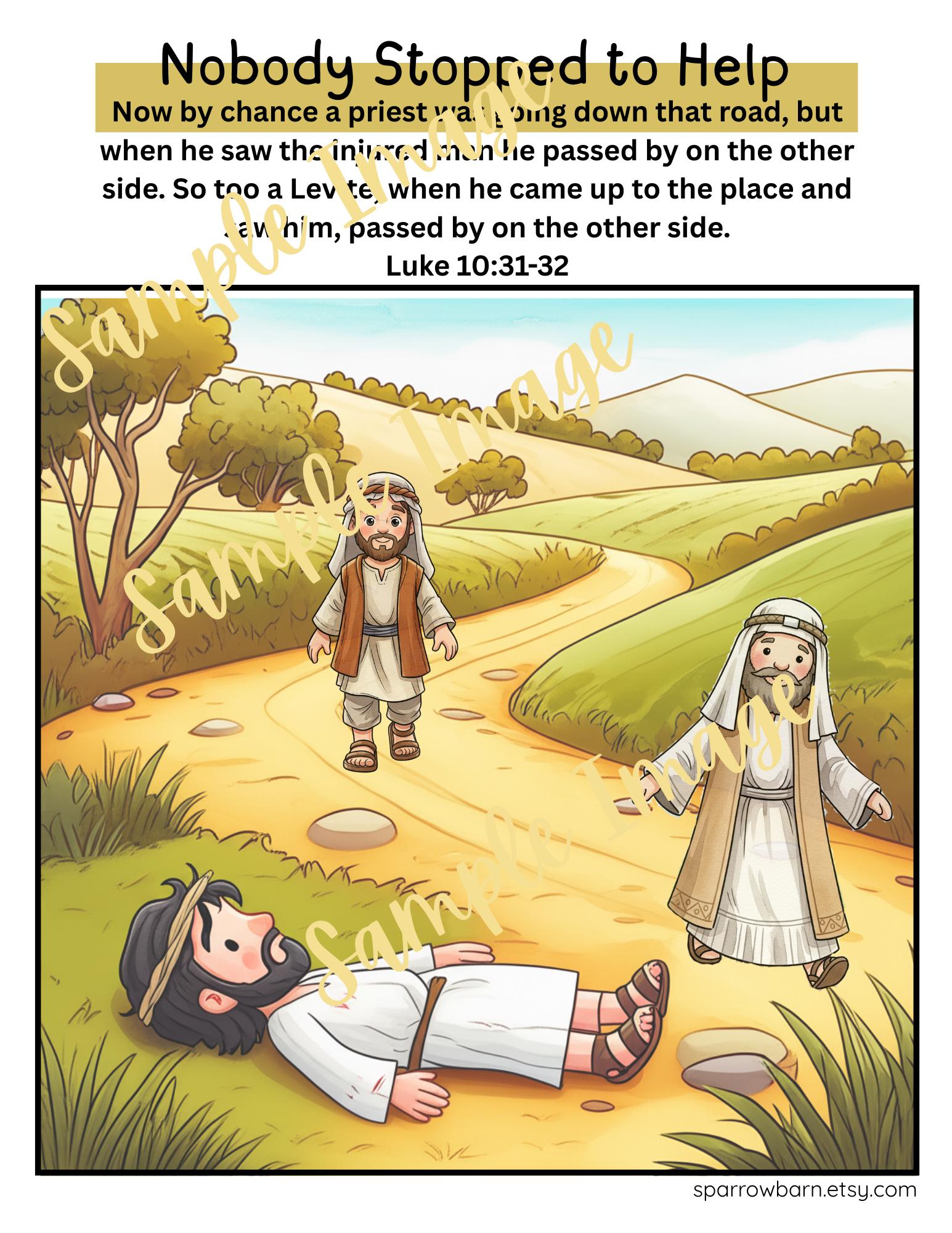 Good Samaritan Bible Story Posters: Sunday School Visual Aid (PDF ...