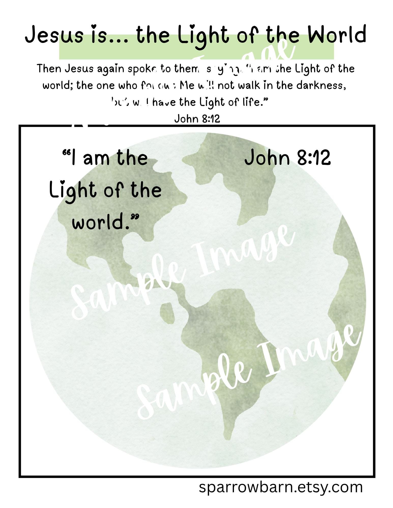 Jesus is the Light of the World Activity Pack: Poster, Puzzle, Cut ...