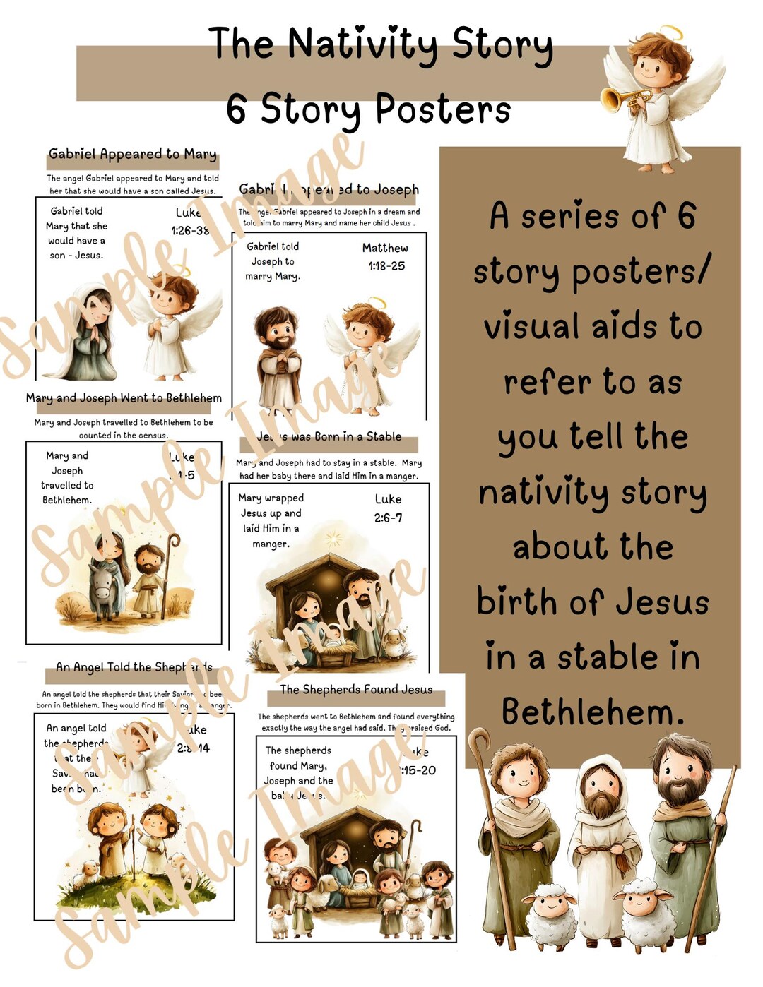 The Nativity Story - 6 Christmas Story Posters About the Birth of Jesus ...