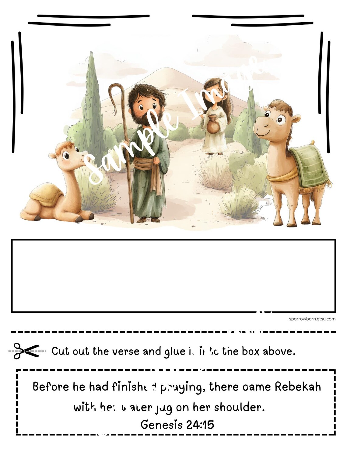 A Wife for Isaac Activity Sheets – Sunday School (PDF Download) - Etsy
