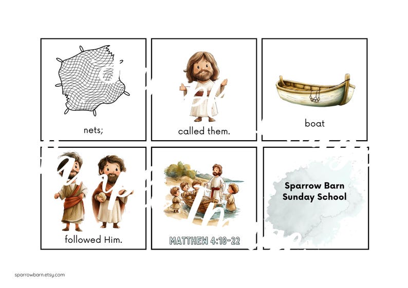 Jesus Calls Disciples Cut-and-paste Booklet – Sunday School Activity ...