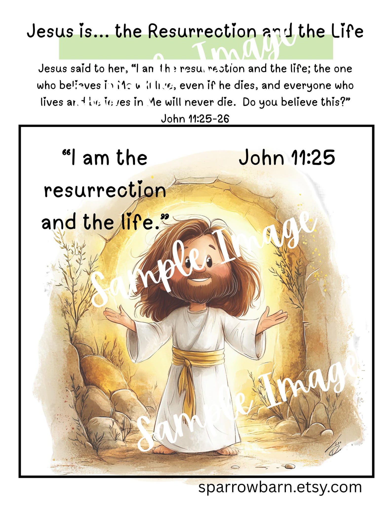 Jesus I Am Statements Posters: Bible Verse Visual Aids (digital ...
