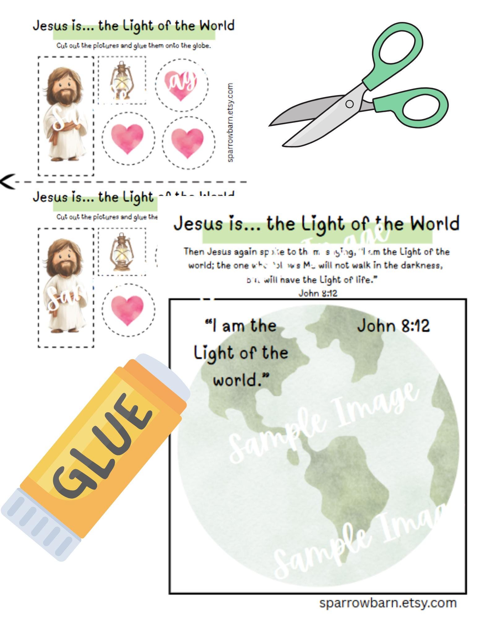 Jesus is the Light of the World Activity Pack: Poster, Puzzle, Cut ...